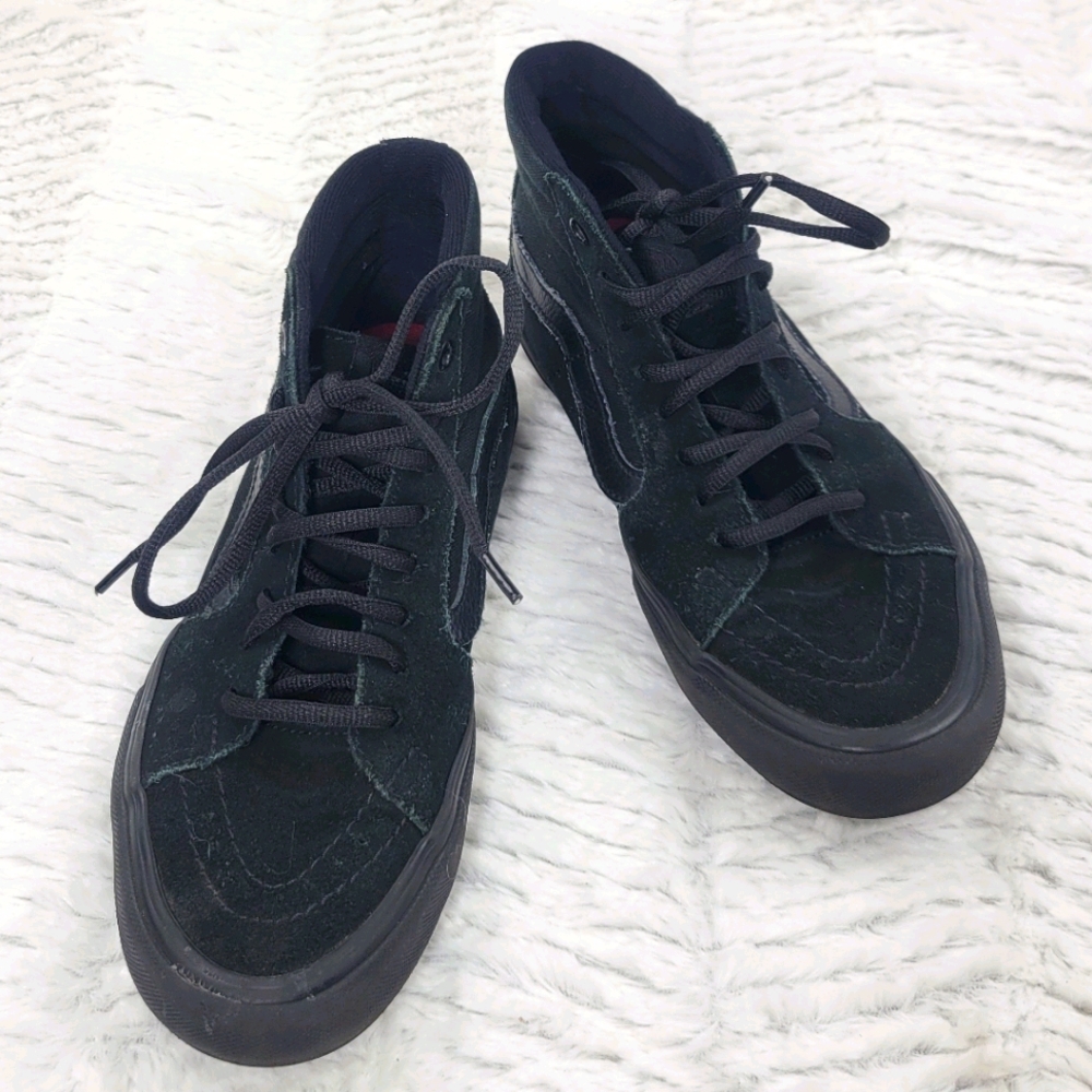 Pro All Black Suede And Fabric Van's - Gem